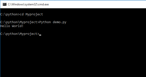 Executing Python Programs In Windows