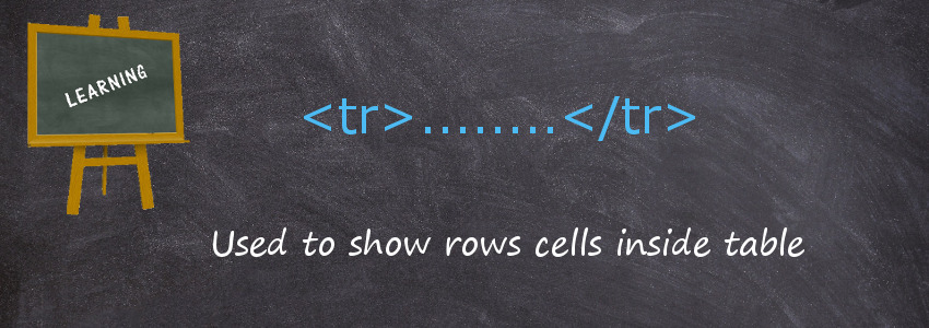 How To Use Html Tr Tag To Display Html Table Row